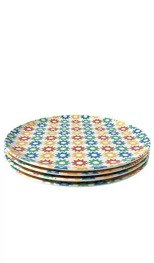 XENIA TALER Little Star Side Plates Set Of 4 In Multi