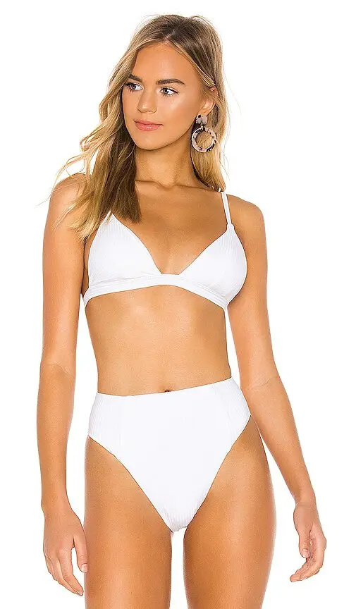 Vitamin A® Moss Bikini Top In White