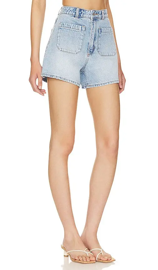 Rolla's Mirage Short Lyocell In Light Wash Denim - Organic Light Blue