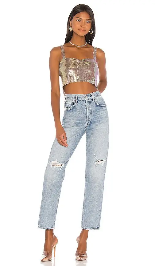 Superdown Shana Chain Crop Top
