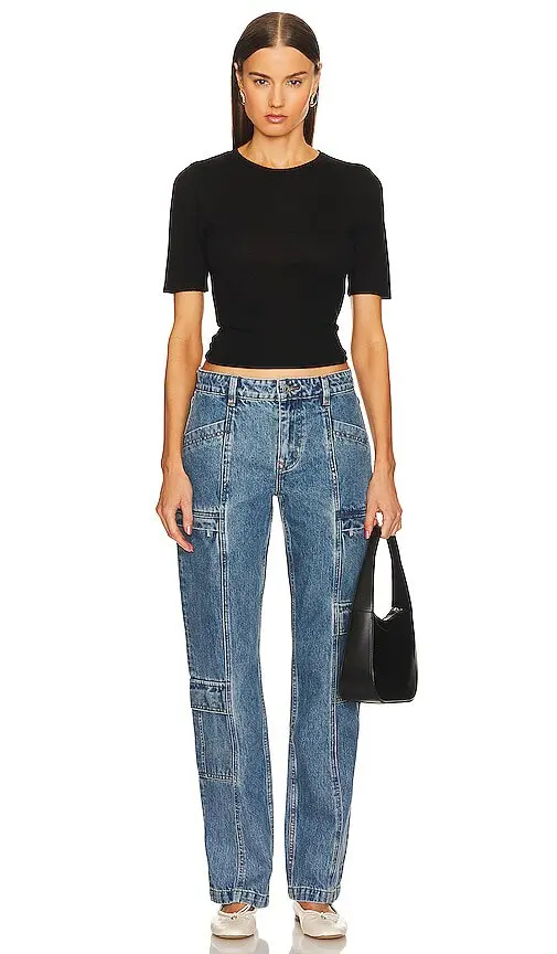 GRLFRND Naomi Low Rise Slim Cargo Jeans - Inwood Hill