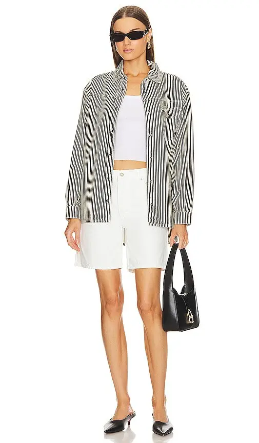 ANINE BING Gavin Short In White