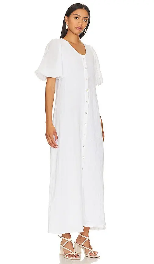 flowy white pirate dress NWT JENS PIRATE BOOTY "WYNWOOD" WHITE BOHO BRIDAL FLOWY MAXI DRESS S