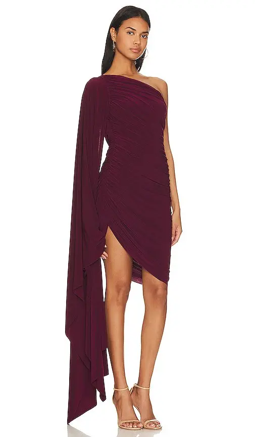 Norma Kamali Diana Mini Dress W/ Sleeve