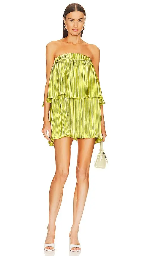 slim fit dress slacks Lidee Gala Gown in Bright Green – Coco & Lola main image 0