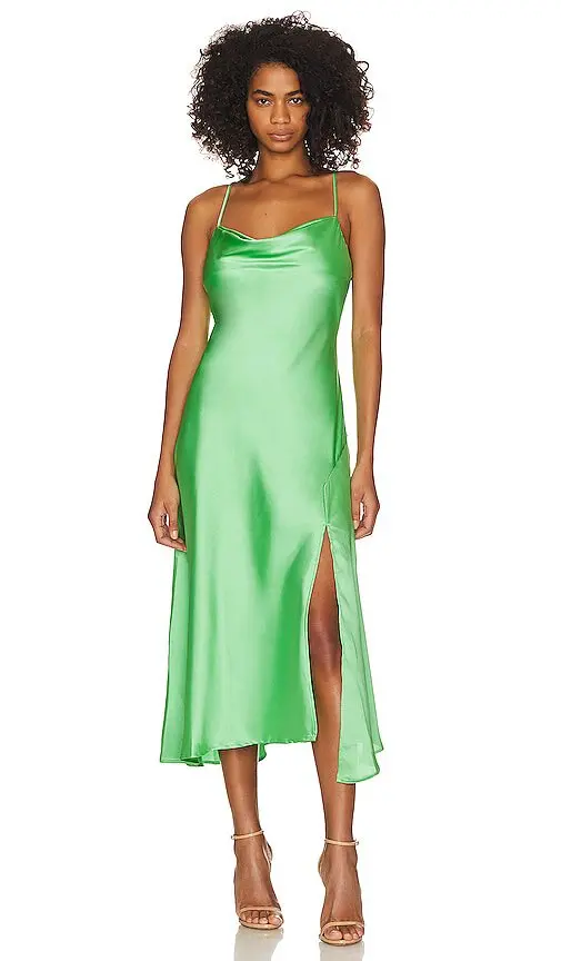 Astr The Label Gaia Dress In Green In Lime - 64% Off | Editorialist