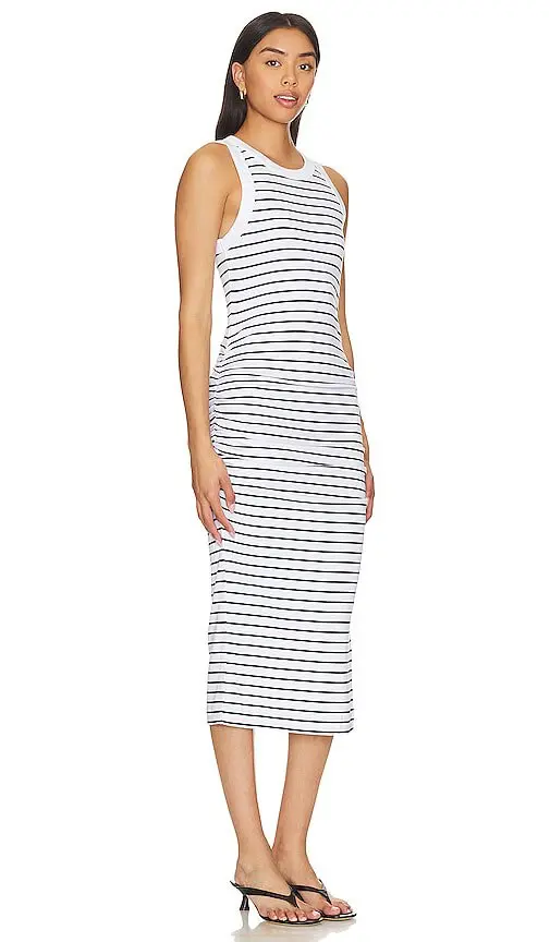 Michael Stars Ribbed Jersey Stripe Dress