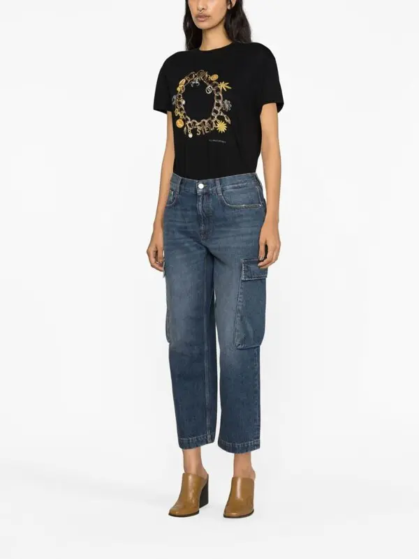 Stella McCartney Cropped Cargo Jeans