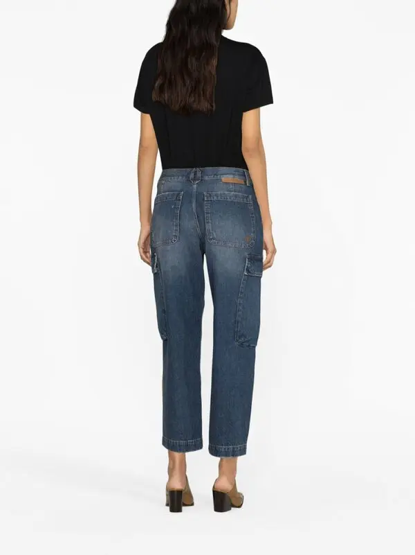 Stella McCartney Cropped Cargo Jeans