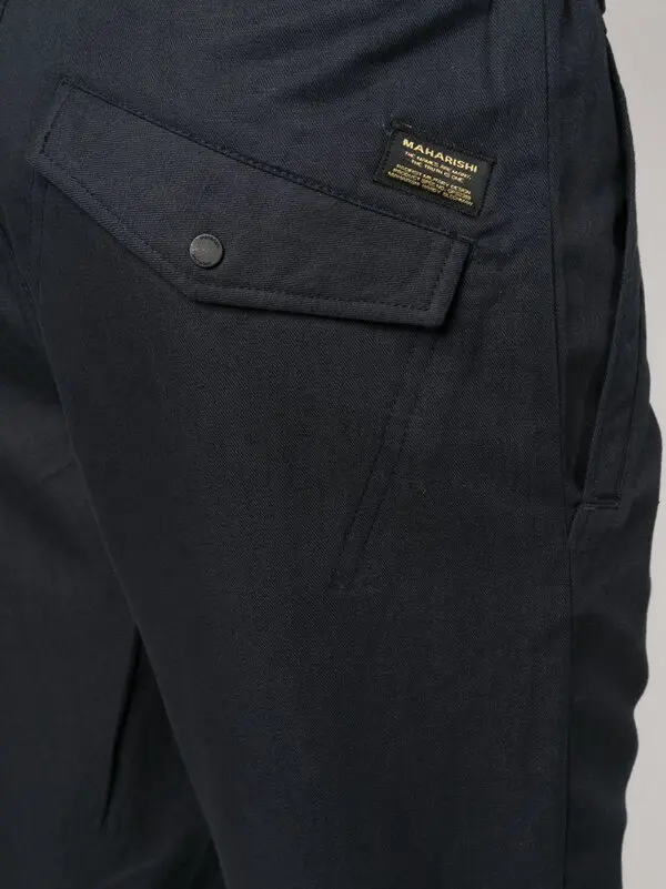 MAHARISHI Logo-patch Straight-leg Trousers