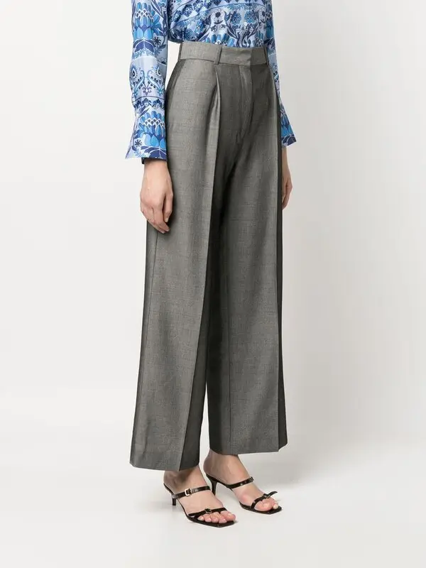 Sandro High-waist Pleated Trousers