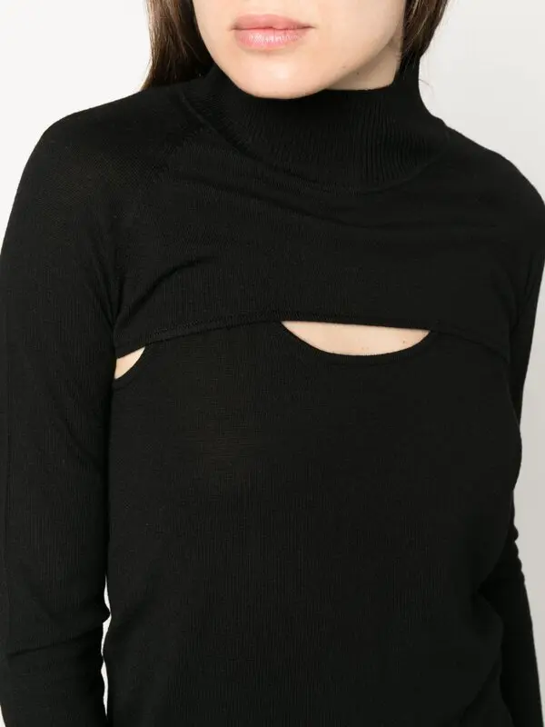 Patrizia Pepe Long-sleeved Wool T-shirt