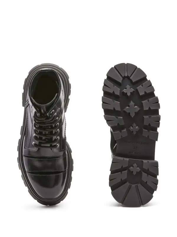Alexander McQueen Wander Cut-out Combat Boots