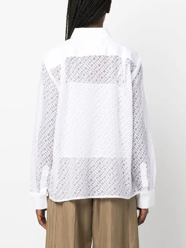 Tommy Hilfiger Monogram Lace Shirt