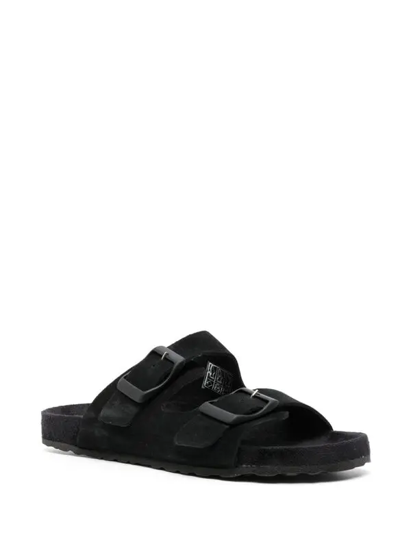 Manebí Hamptons Suede Sandals - Black