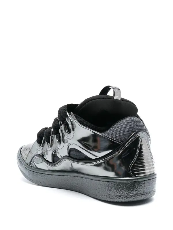 LANVIN Curb Lace-up Sneakers - Grey