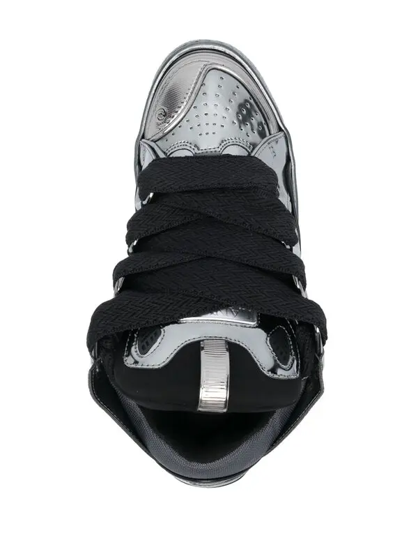 LANVIN Curb Lace-up Sneakers - Grey