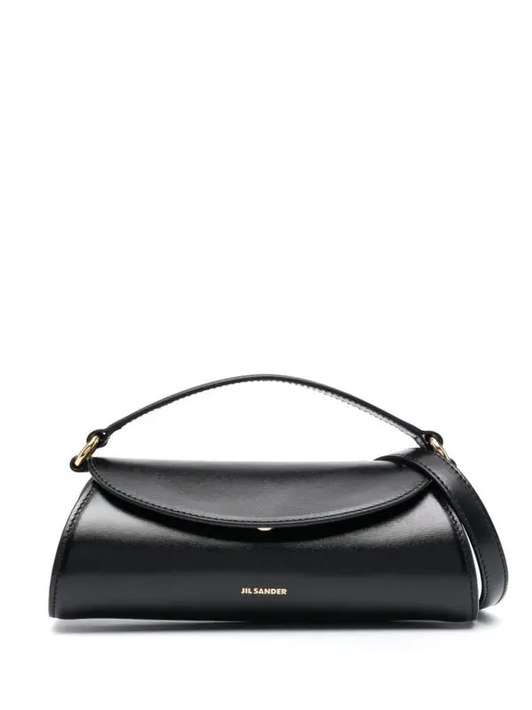 JIL SANDER Small Cannolo Tote - Black