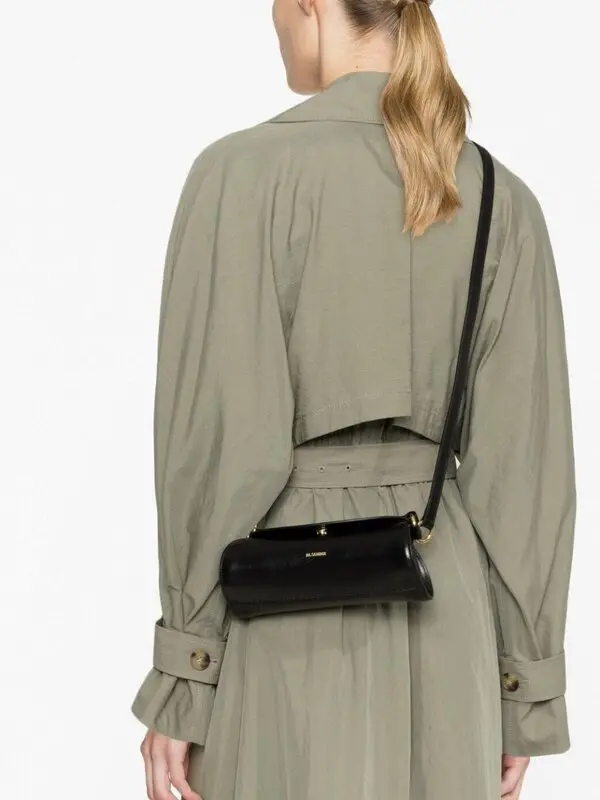 JIL SANDER Small Cannolo Tote - Black