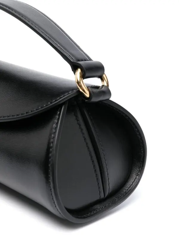 JIL SANDER Small Cannolo Tote - Black