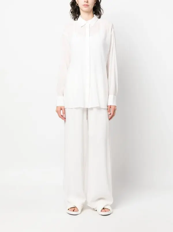 Calvin Klein Plissé Wide-leg Trousers