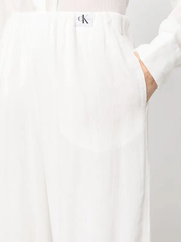 Calvin Klein Plissé Wide-leg Trousers