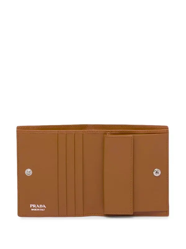 Prada Small Logo-plaque Leather Wallet