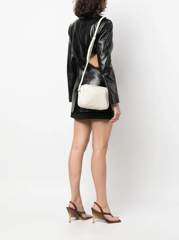 Patrizia Pepe Leather Crossbody Bag - Neutrals