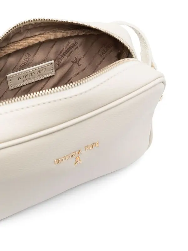 Patrizia Pepe Leather Crossbody Bag - Neutrals