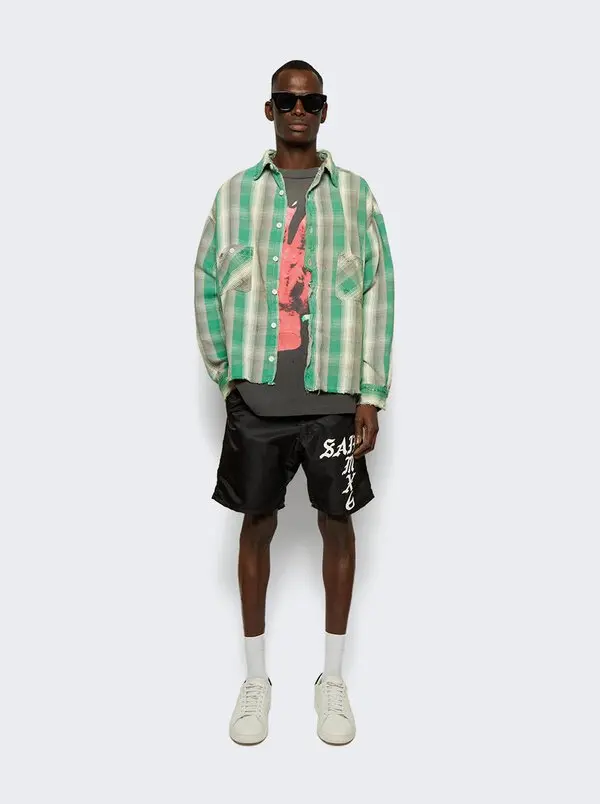 SAINT MICHAEL X Shermer Academy Frannel Check Shirt