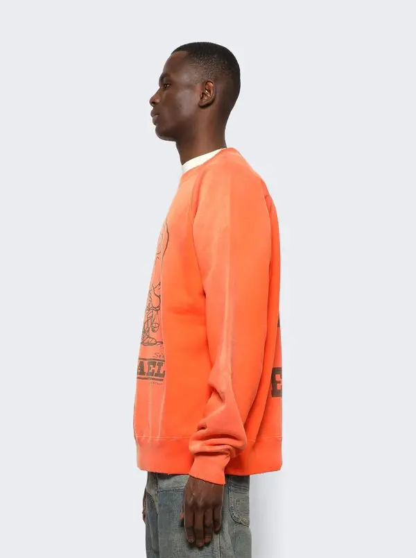 Saint Mxxxxxx Crewneck Sweatshirt In Orange - 50% Off | Editorialist