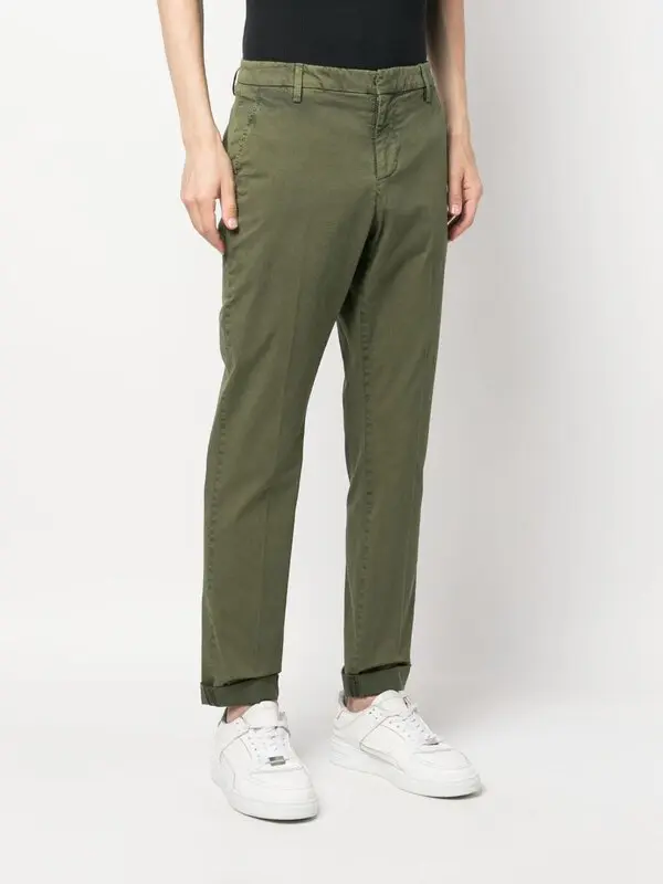 DONDUP Straight-leg Chino Trousers - Green
