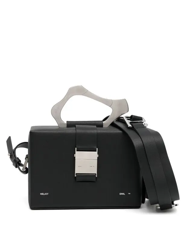 HELIOT EMIL Leather Box-bag - Black