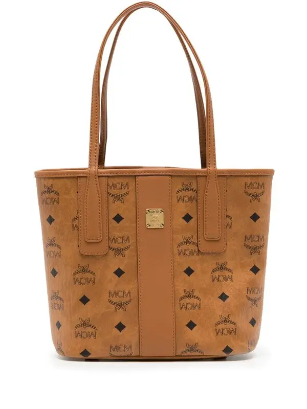 Mcm Mini Liz Reversible Tote Bag - Brown