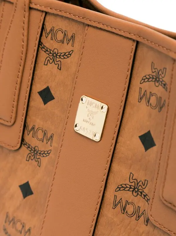 Mcm Mini Liz Reversible Tote Bag - Brown