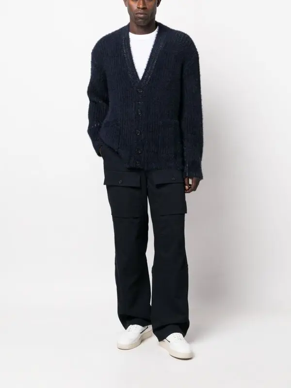 Missoni V-neck Knitted Cardigan - Blue