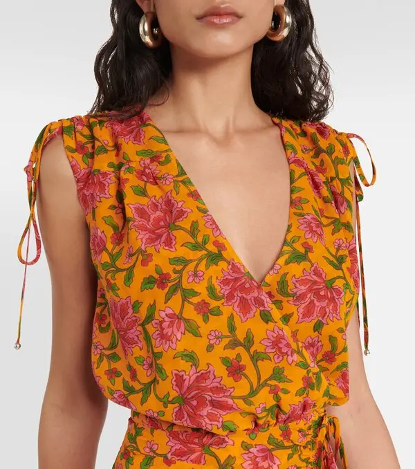 Veronica Beard Dovima Silk Midi Dress