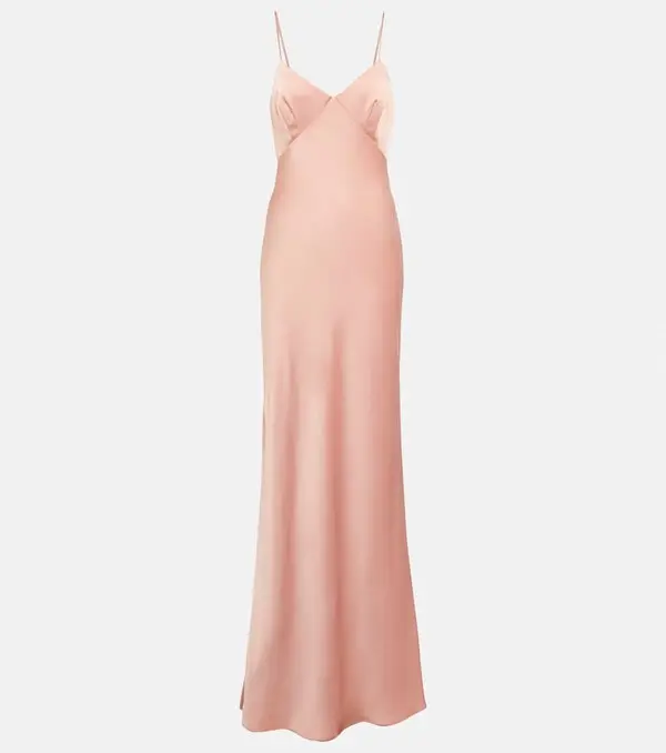 Max Mara Selce Satin Slip Dress