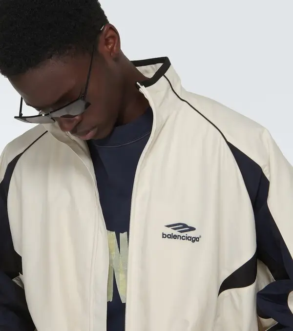Balenciaga 3b Sports Icon Track Jacket - White | Editorialist