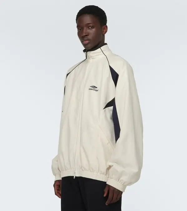 Balenciaga 3b Sports Icon Track Jacket - White | Editorialist
