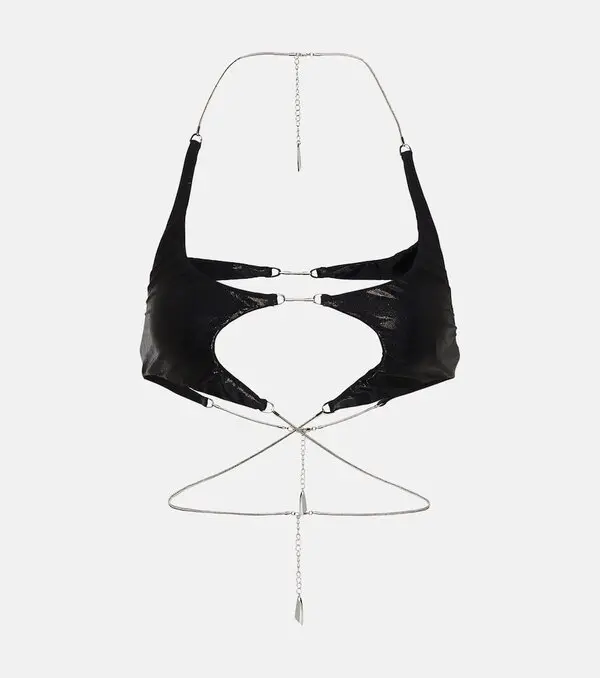MUGLER Cutout Bikini Top
