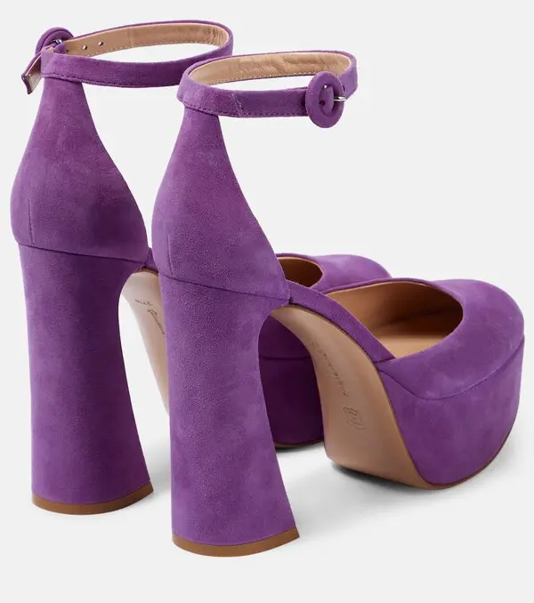 GIANVITO ROSSI Vernice Platform Pumps