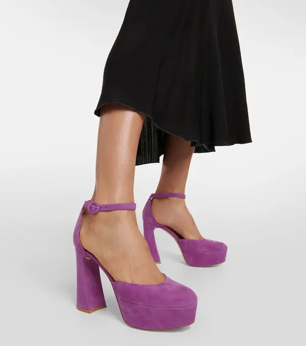 GIANVITO ROSSI Vernice Platform Pumps