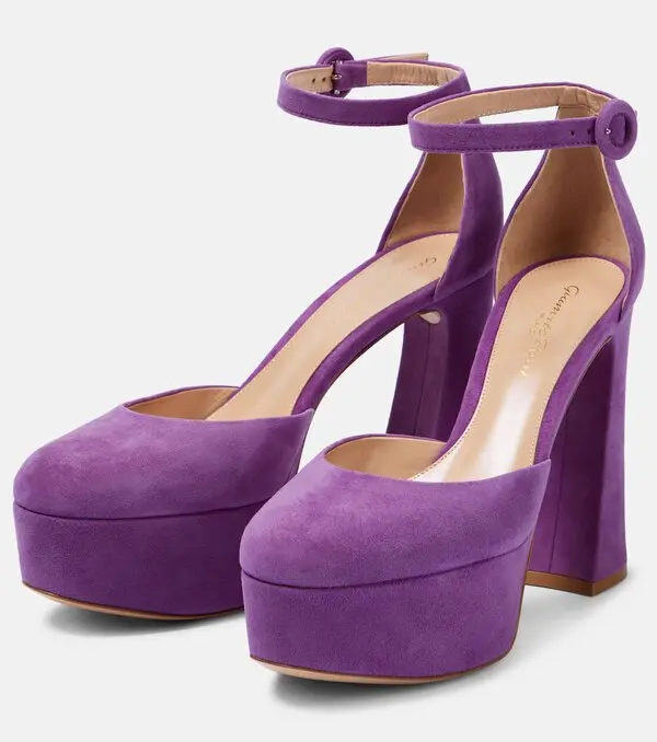 GIANVITO ROSSI Vernice Platform Pumps