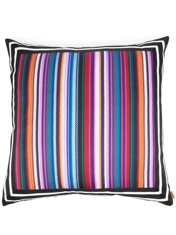 Missoni Zigzag Print Feather Cushion - Blue