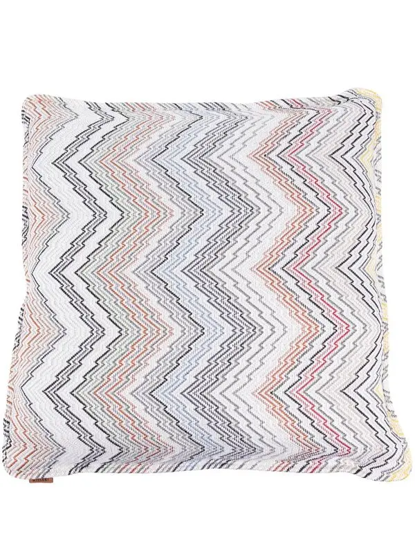 Missoni Zigzag-print Jacquard Cushion - Neutrals