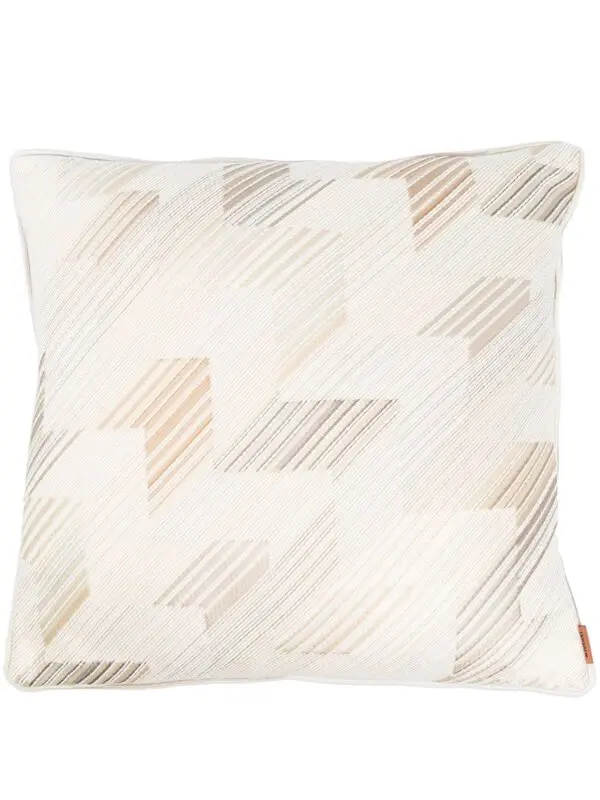 Missoni Zigzag Weave Feather Cushion - Neutrals