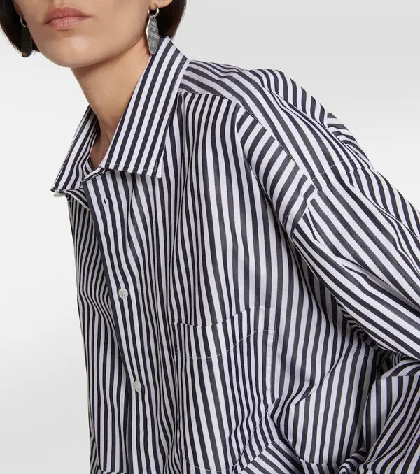 BALENCIAGA スウィングシャツ ストライプ　34 BALENCIAGA（バレンシアガ） BALENCIAGA Twisted Swing Shirt