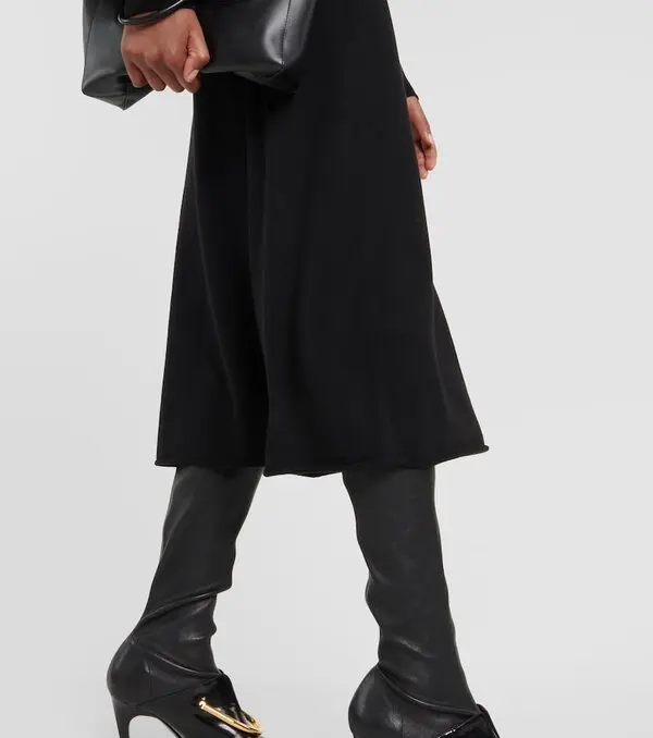 JIL SANDER Cashmere Midi Dress - Black