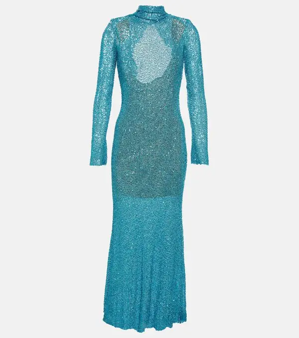 chinese dress ladies Michelle Ribbed Knit Open Back Maxi Dress main image 1